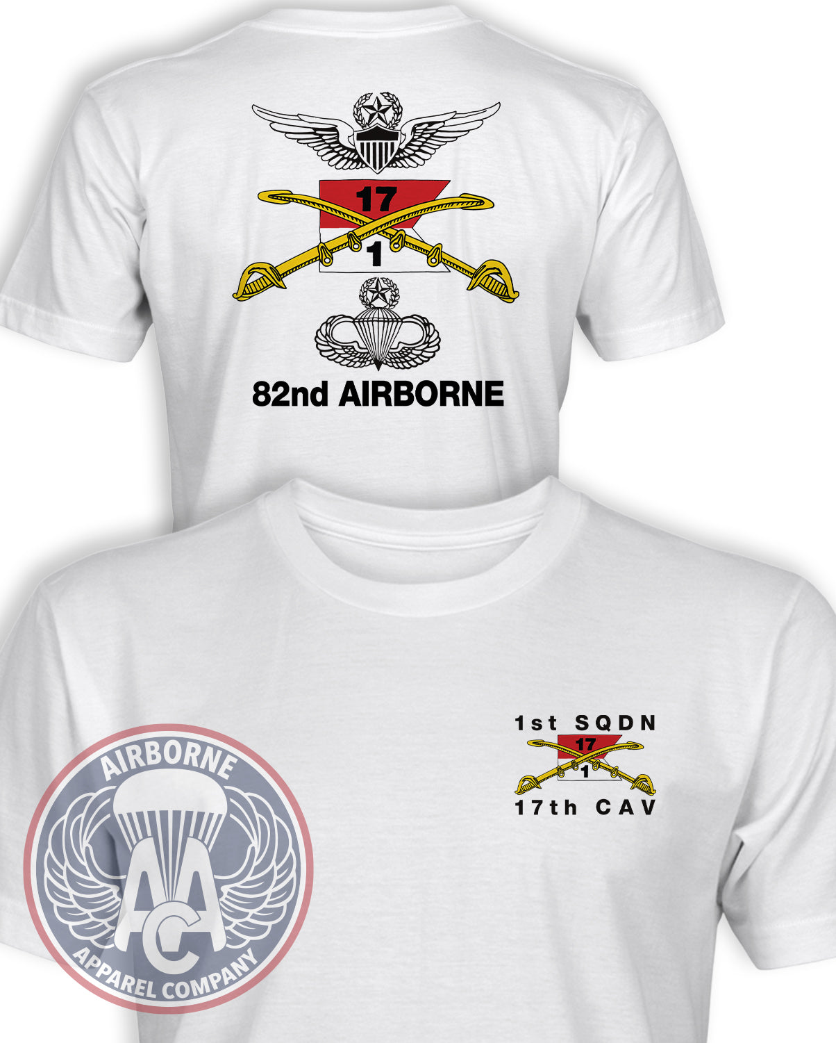 1-17 CAV (ABN) Late 1990s Shirt Reproduction – Airborne Apparel Co.