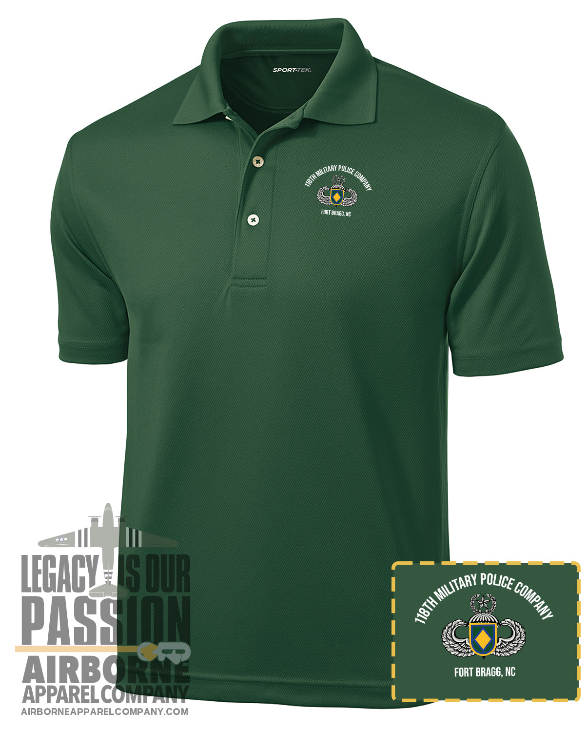 118th Military Police Co Dry-Fit Polo – Airborne Apparel Co.
