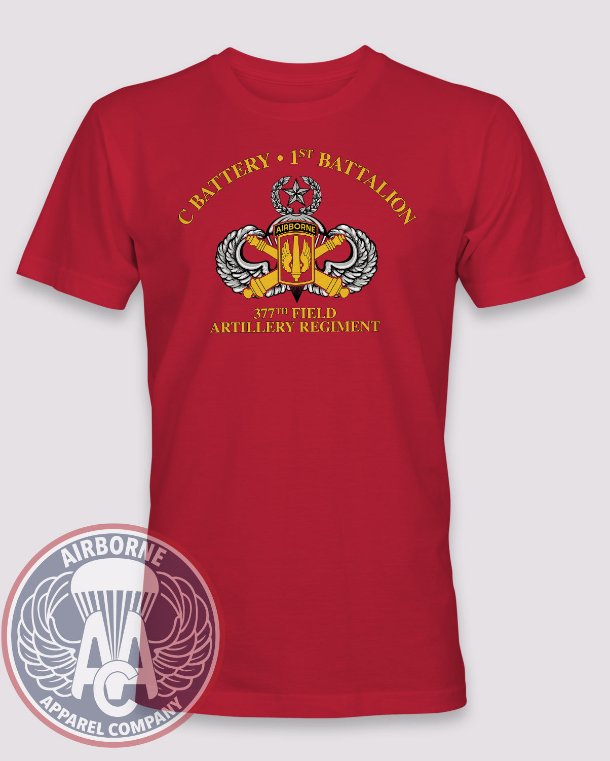 C Battery 1-377 Field Artillery T-Shirt – Airborne Apparel Co.