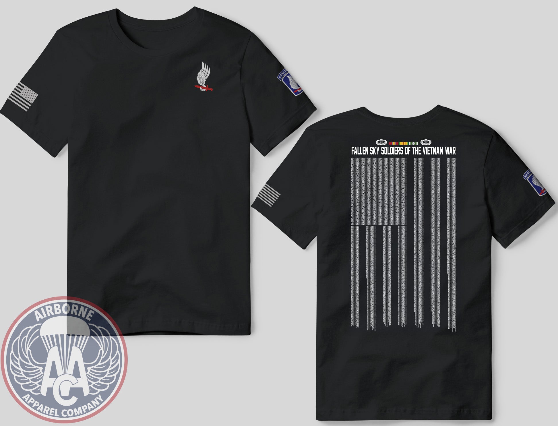 173rd Airborne Brigade Vietnam Fallen T-Shirt – Airborne Apparel Co.