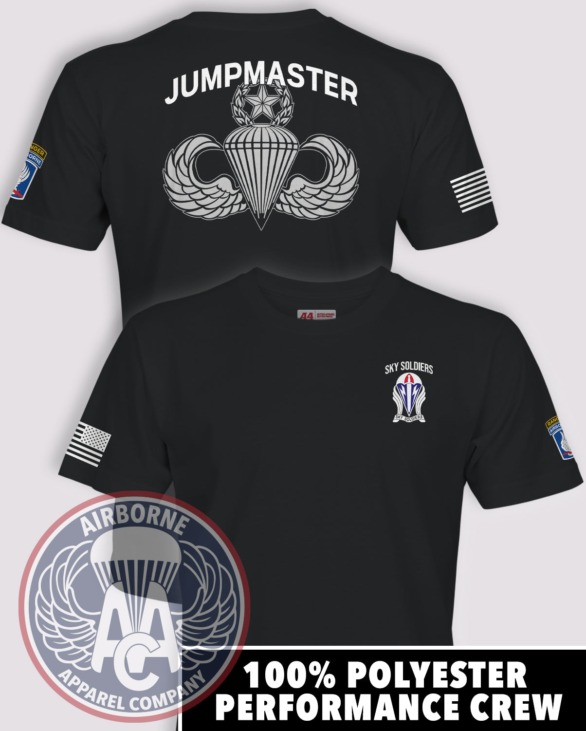 173rd Airborne BDE Jumpmaster Dry-Fit PT Shirt (Official) – Airborne ...