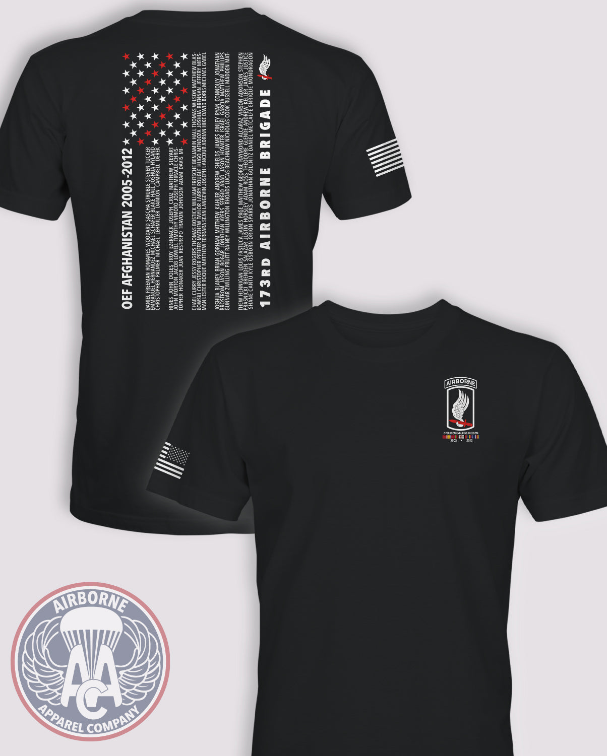 173rd Airborne OEF Fallen T-Shirt – Airborne Apparel Co.