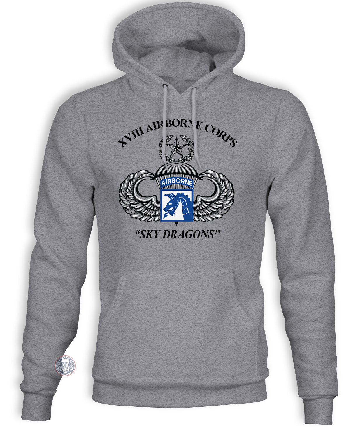 18th Airborne Corps Champion® Powerblend™ Hoodie – Airborne Apparel Co.