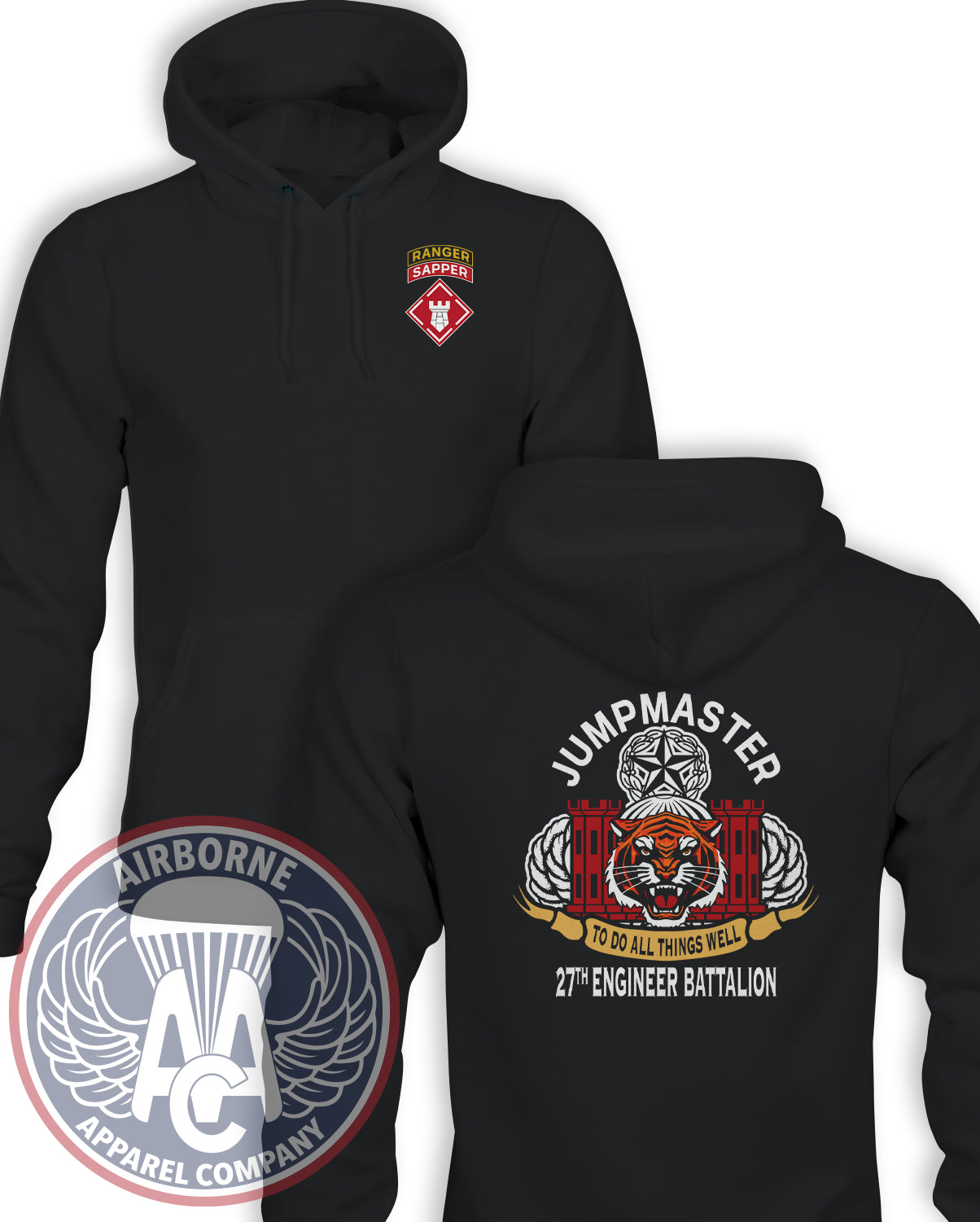 27th Engineer Battalion Jumpmaster Hoodie (OFFICIAL) – Airborne Apparel Co.