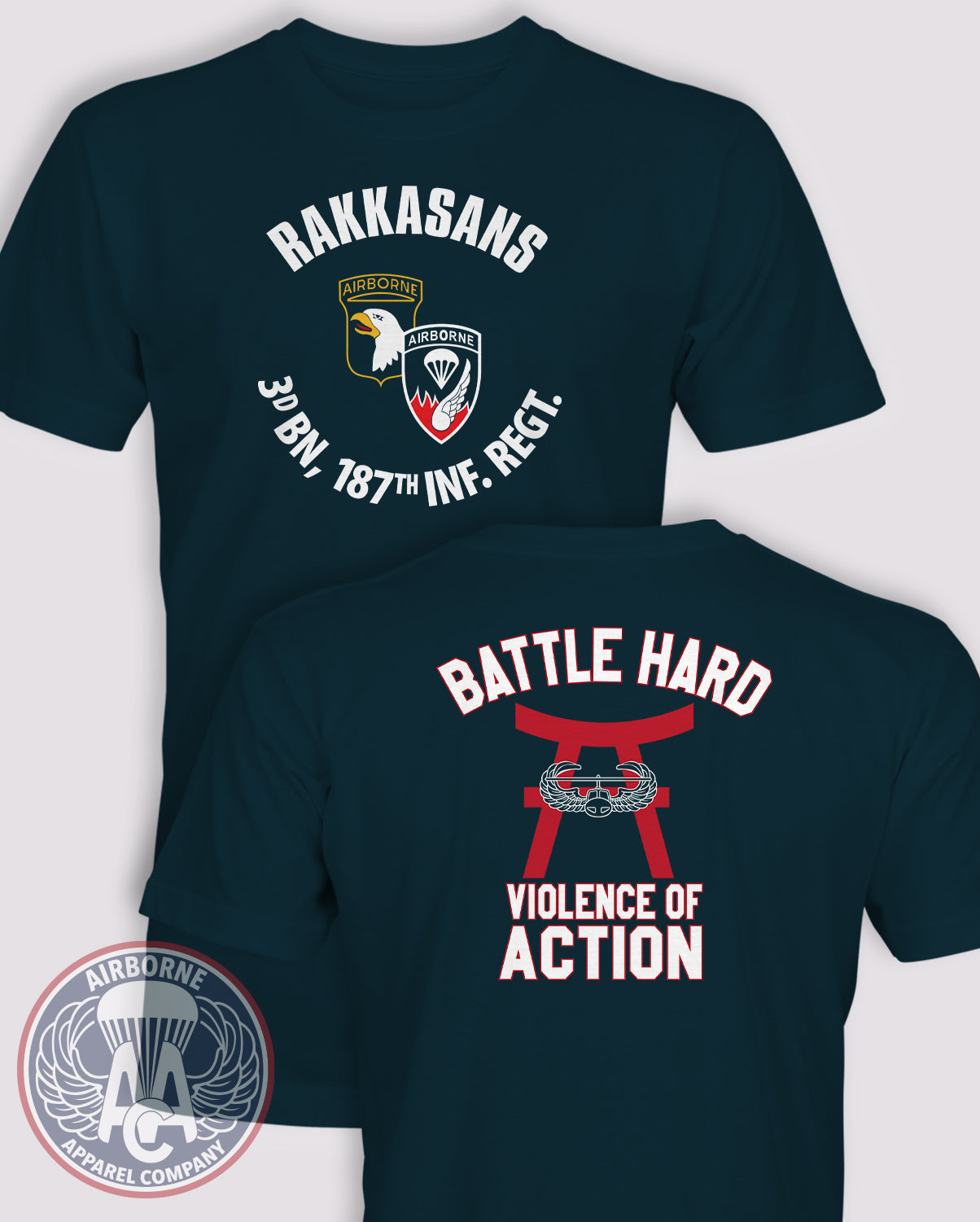 3-187 "Violence of Action" Reproduction – Airborne Apparel Co.