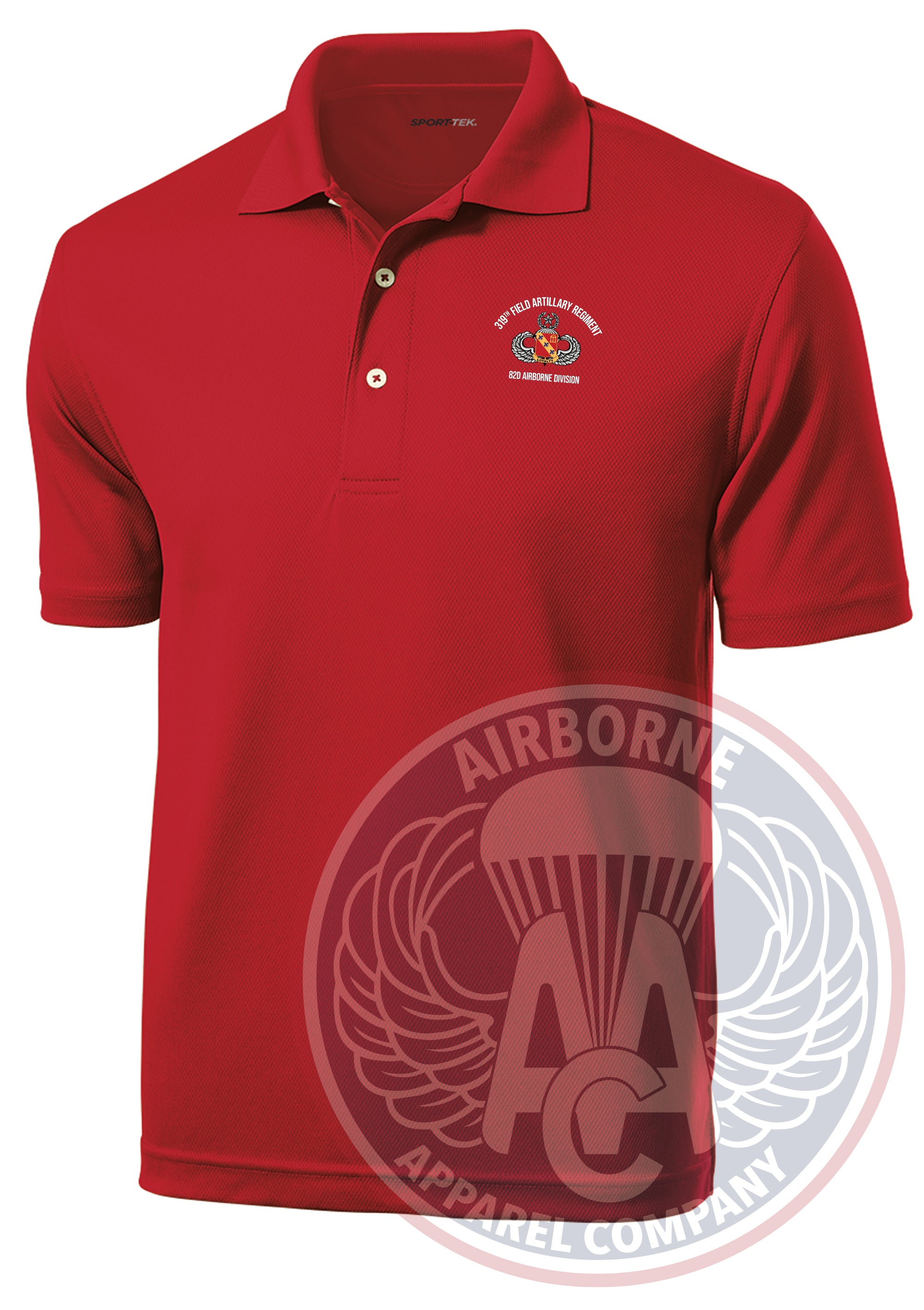 319th Field Artillery Regiment Dri-Mesh Polo – Airborne Apparel Co.