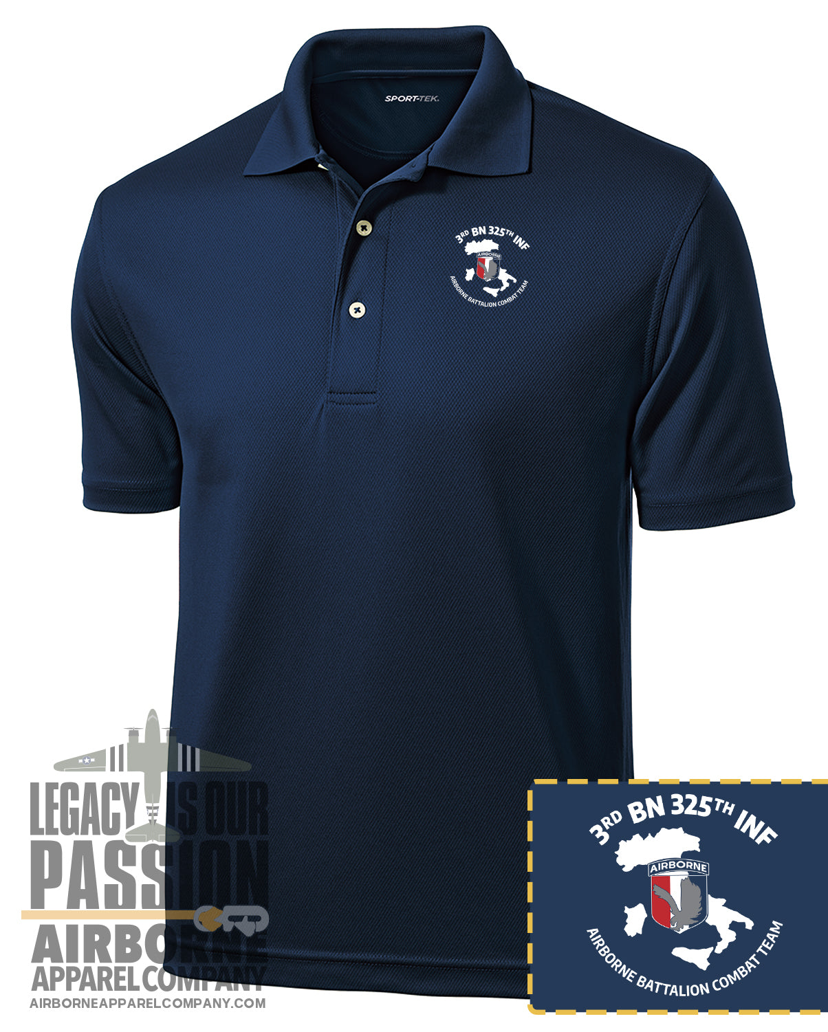 3/325 Airborne Battalion Combat Team (ABCT) Dri-Fit Polo – Airborne ...