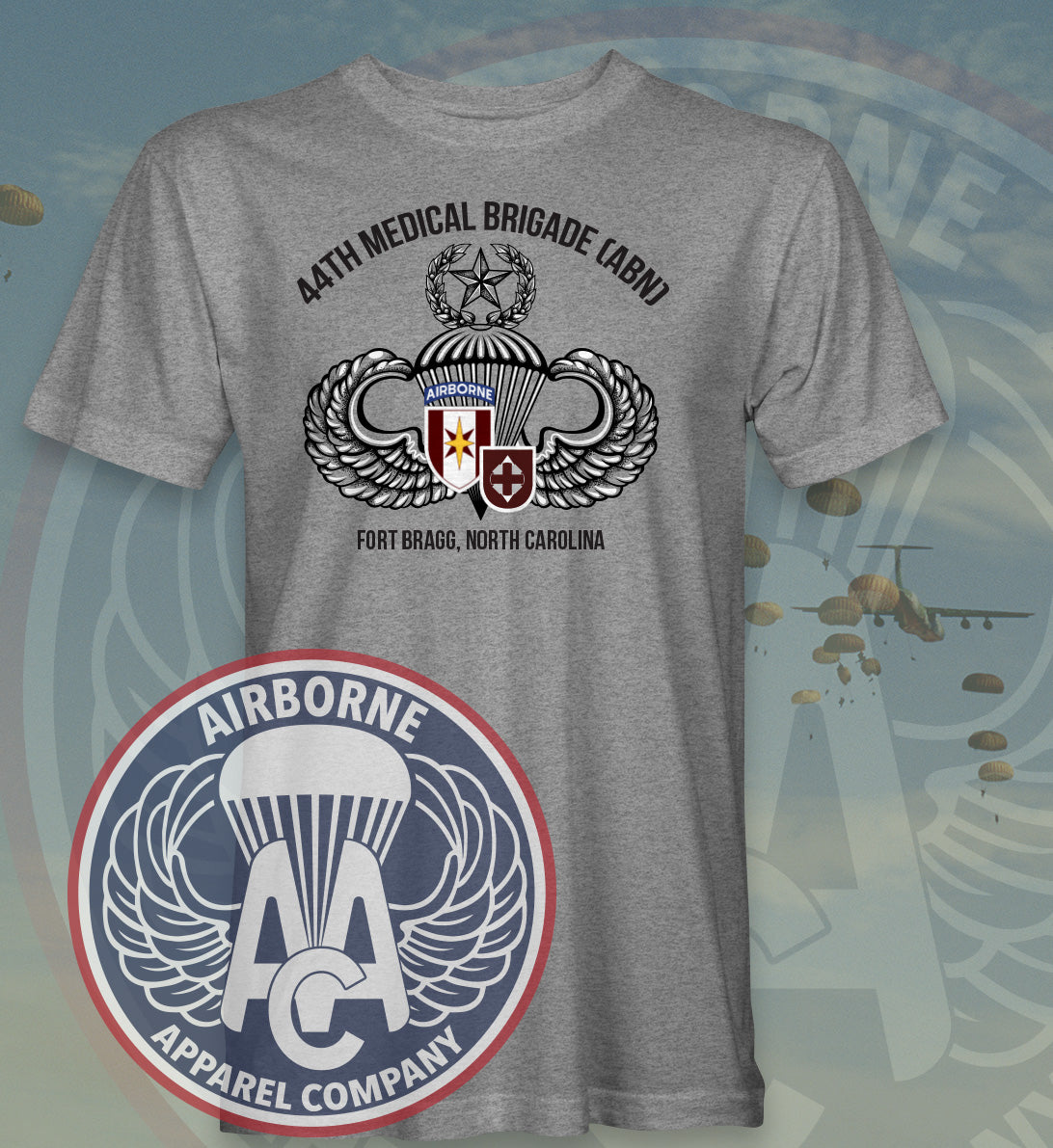 44th Medical Brigade (ABN) PT Shirt – Airborne Apparel Co.