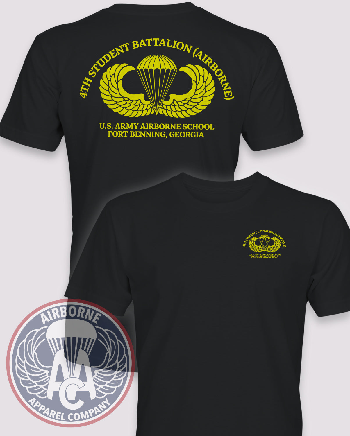 4th Student Battalion (Airborne) Jump School T-Shirt – Airborne Apparel Co.