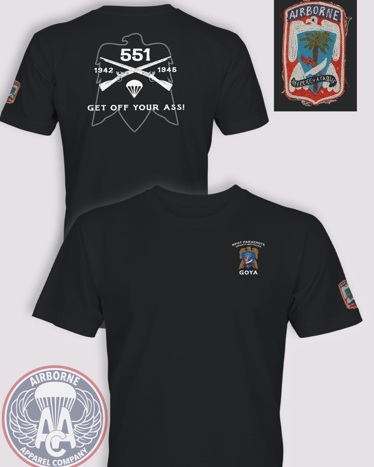 551st Parachute Infantry Battalion Legacy T-Shirt – Airborne Apparel Co.