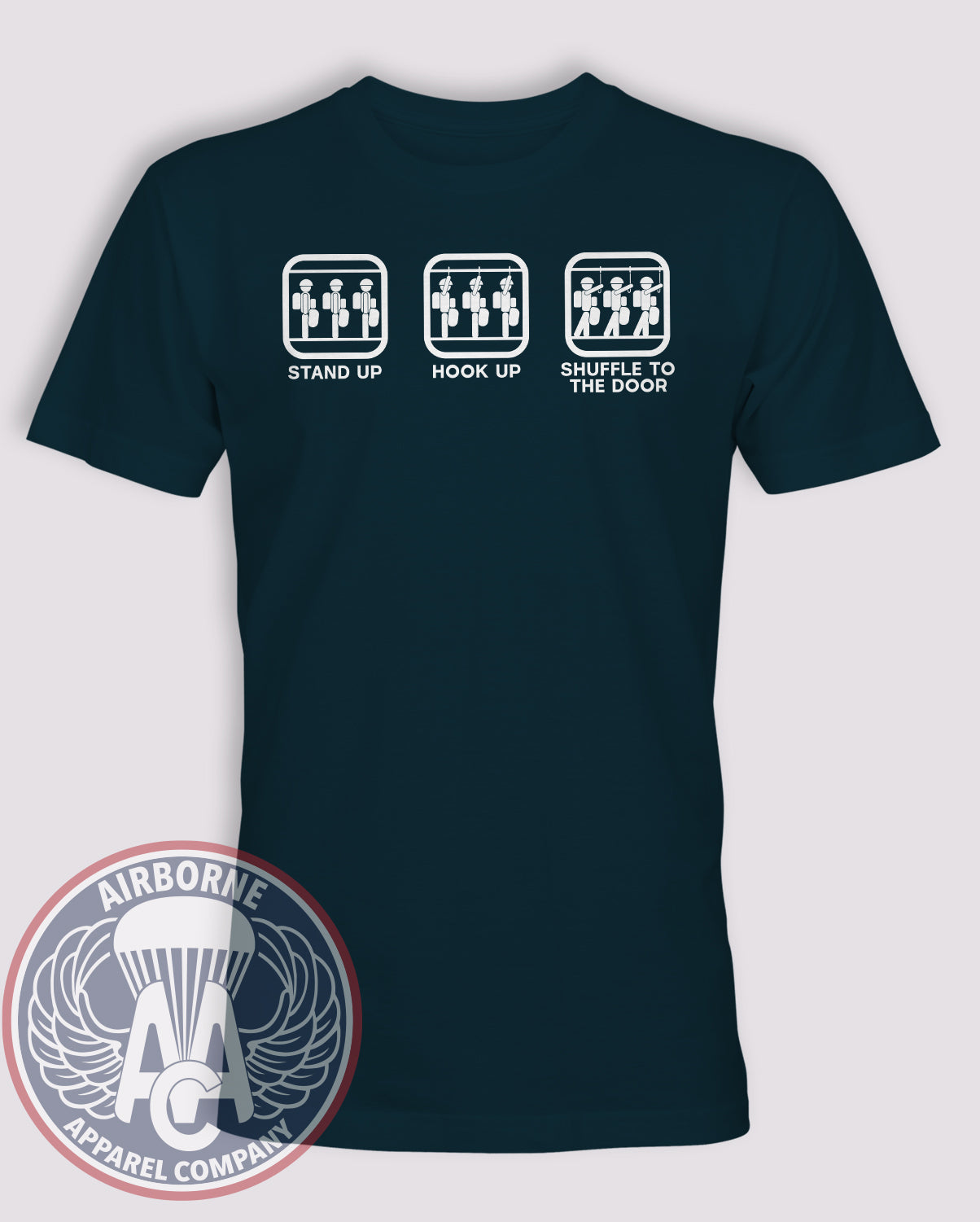 STAND HOOK SHUFFLE T-shirt – Airborne Apparel Co.