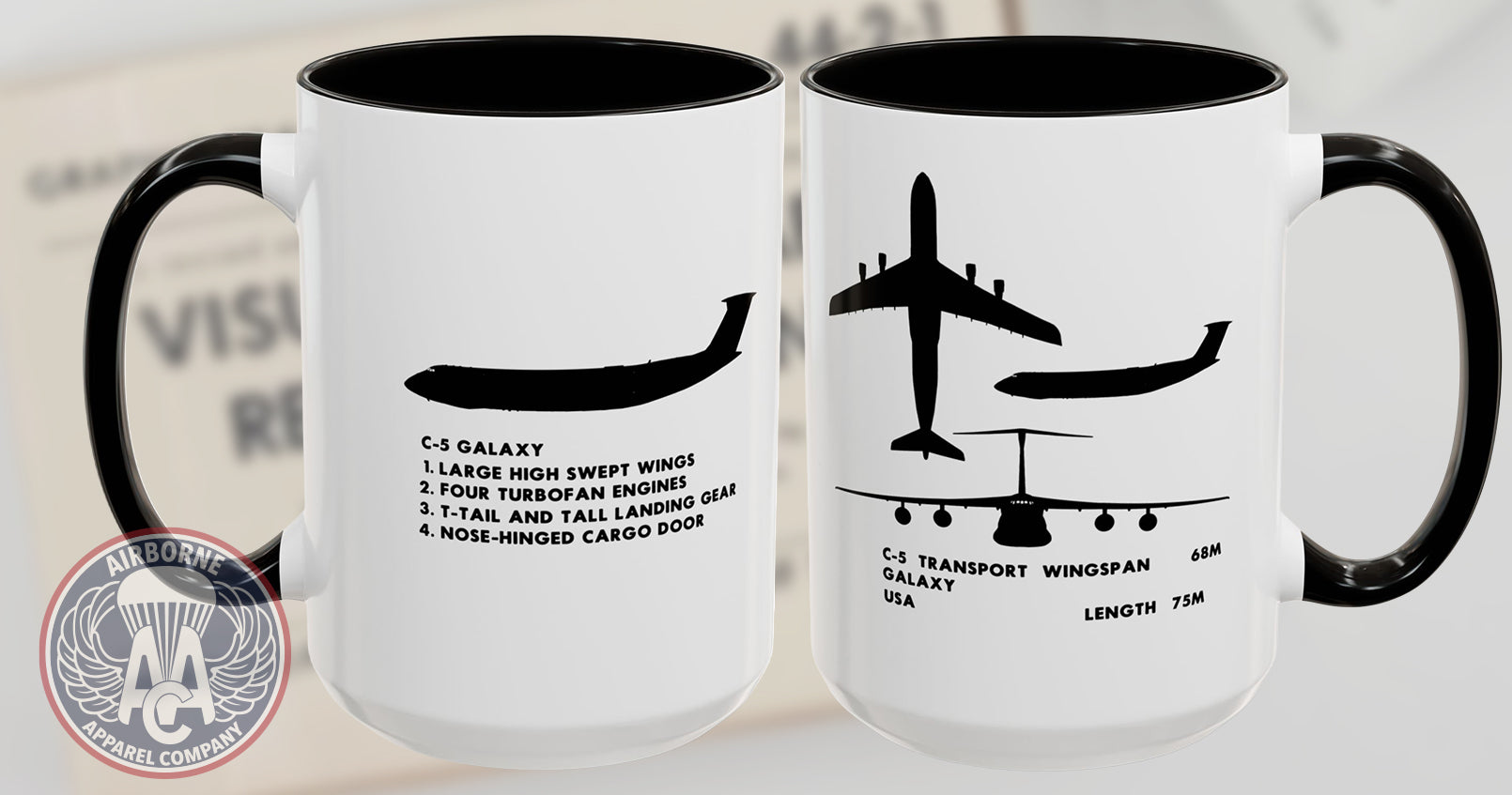 Aircraft Recognition Mug – Airborne Apparel Co.