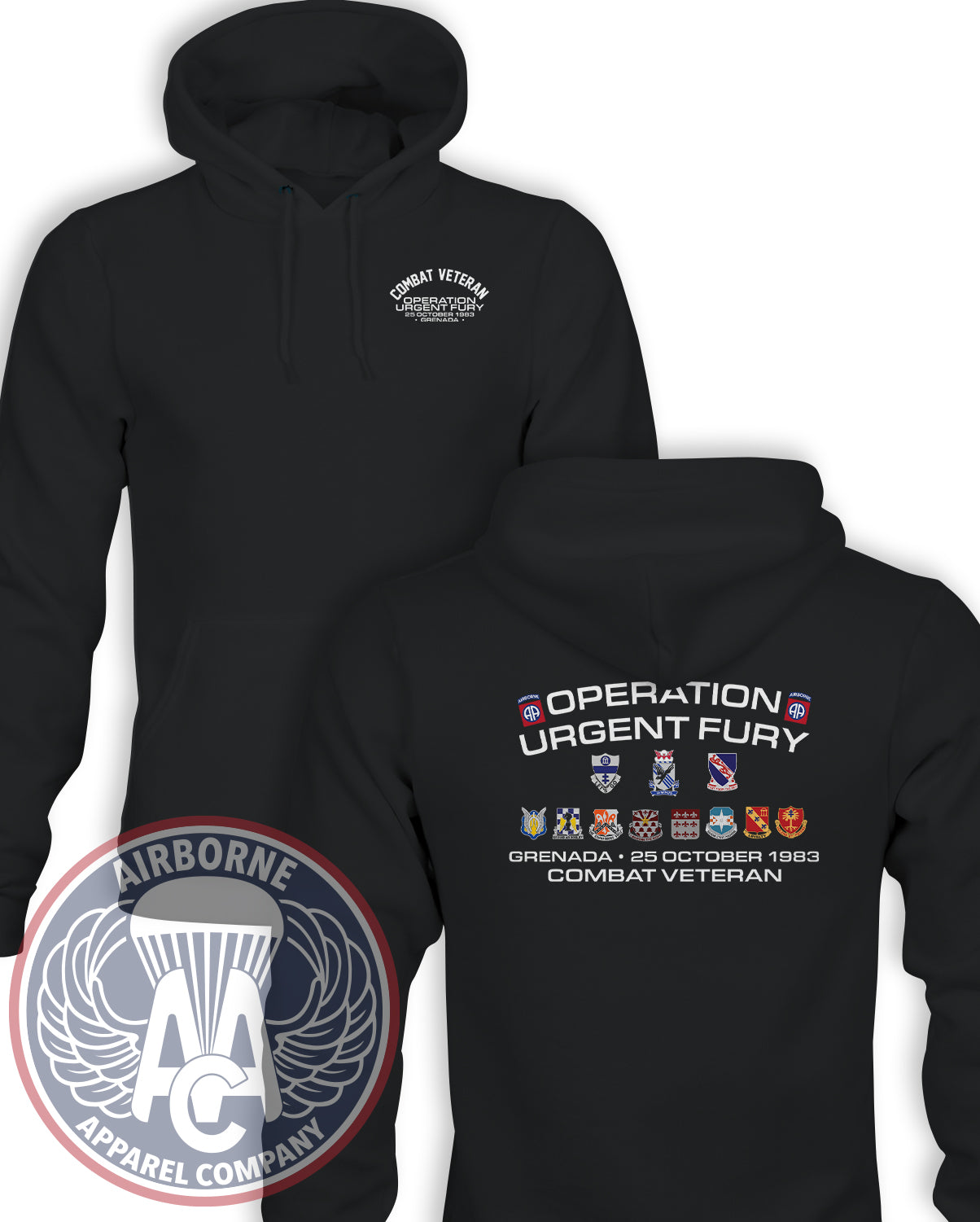 Urgent Fury 82nd Airborne Combat Veteran Champion® Powerblend™ Hoodie ...